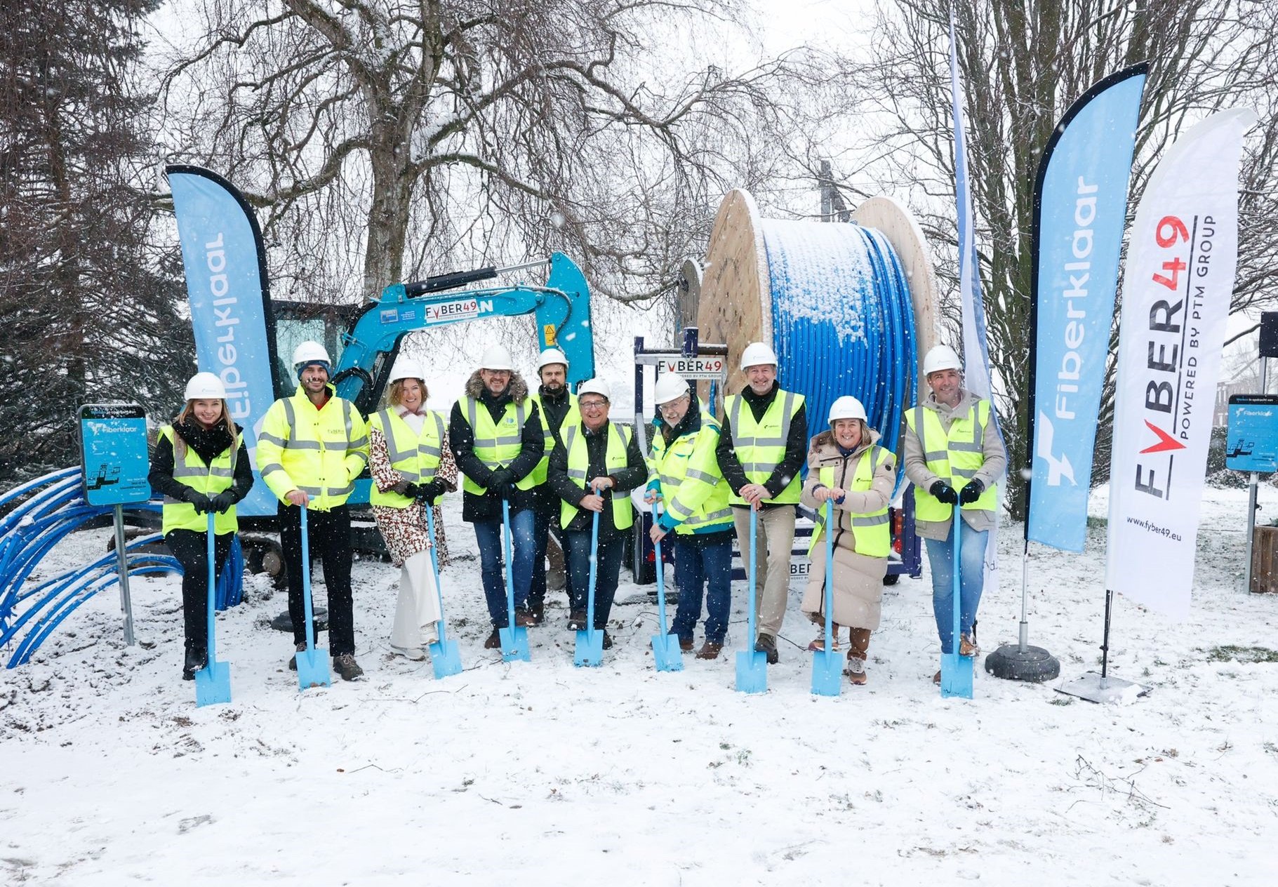 Schop gaat in de grond in Wervik